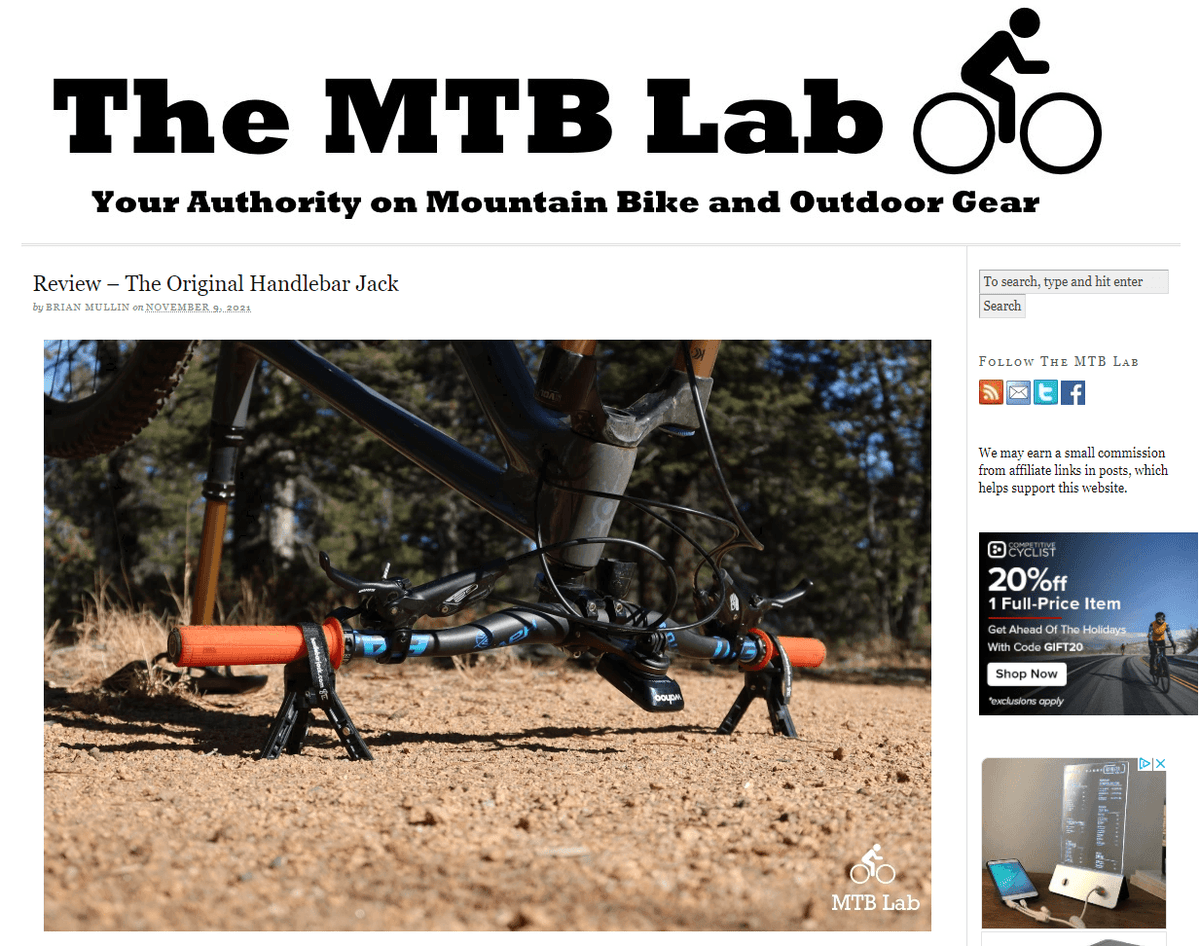 The MTB Lab Reviews The Original Handlebar Jack